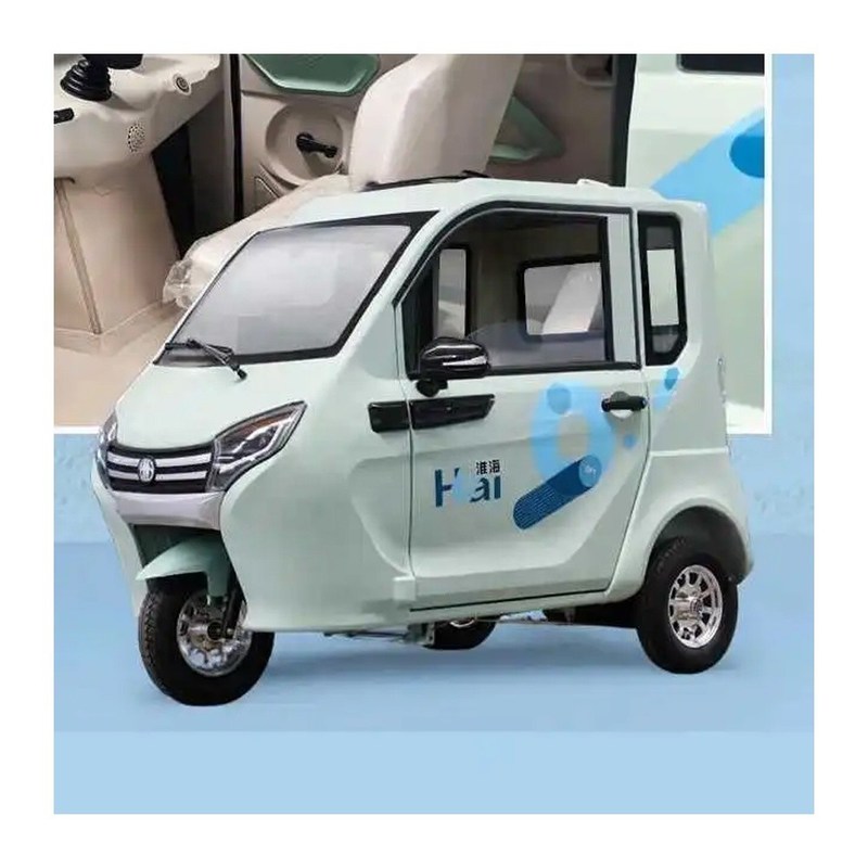 Electric Tricycle Adult 3 Wheel Closed Scooter with Cabin and 50-70km ...