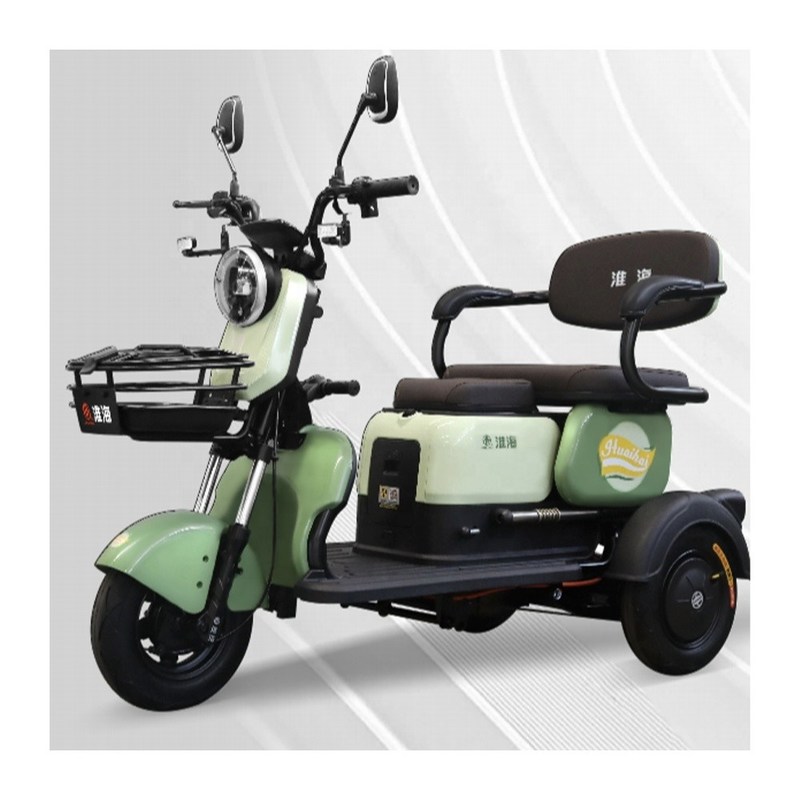 Passengers 2 3-Wheel E-Scooter Motor E-Bike for Adults Tuk Tuk Mobility ...